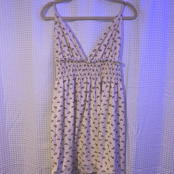 SHEIN | Dresses | Shein Cream Floral Mini Dress | Poshmark